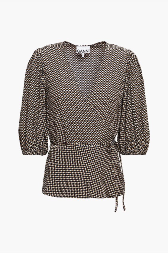 BNWT GANNI TOP, Women's Fashion, Tops, Blouses on Carousell
