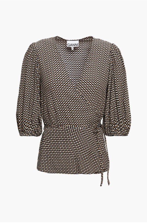 BNWT GANNI TOP, Women's Fashion, Tops, Blouses on Carousell