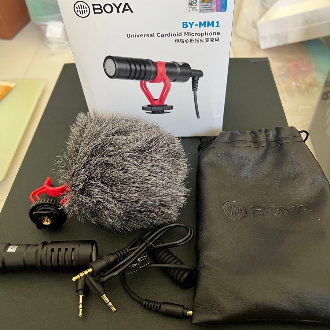 BOYA BY-MM1 Universal Cardioid Microphone, Audio, Microphones on Carousell