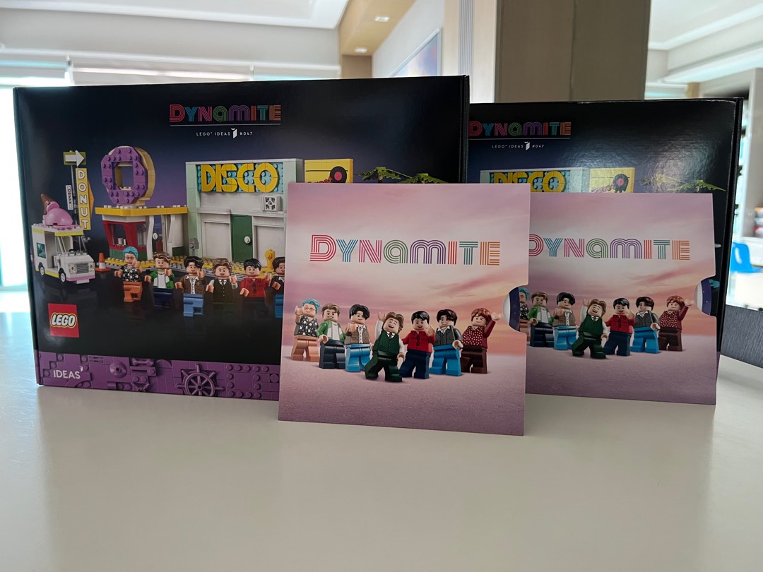 Brand New Unopened BTS Dynamite LEGO Set w/ Sticker Stationery Souvenir ...
