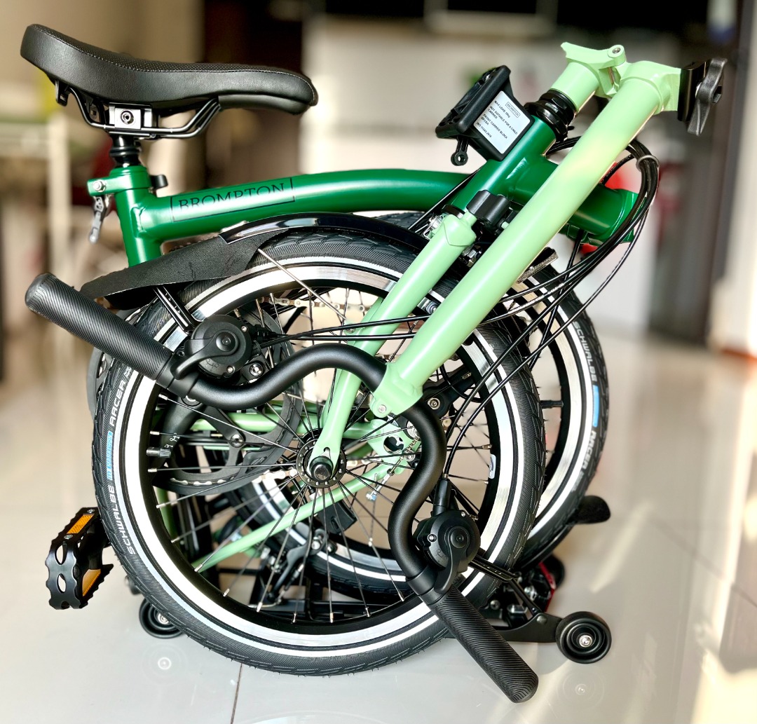 BRAND NEW BROMPTON C-LINE RACING GREEN BLACK EDITION (FOLDING BIKE ...