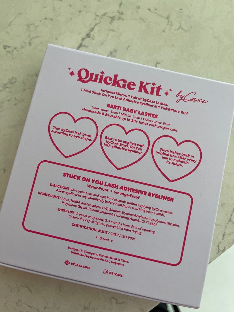 BYCAXS Quickie Kit - Flirty Eyes (clear gel), Beauty & Personal Care ...
