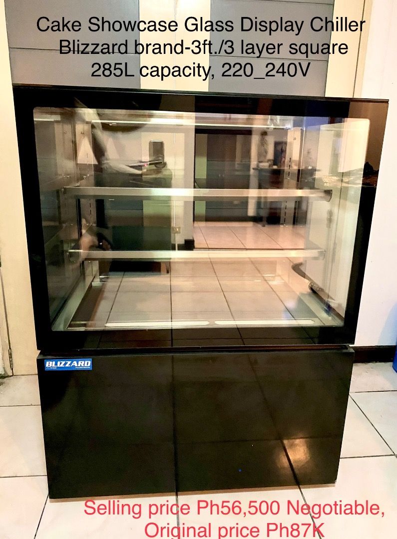 Cake showcase glass display chiller-3Ft: commercial used, Commercial ...