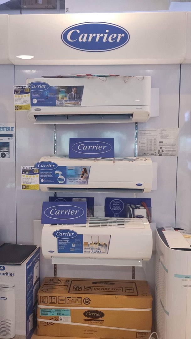 CARRIER SPLIT TYPE INVERTER AIRCON, TV & Home Appliances, Air ...