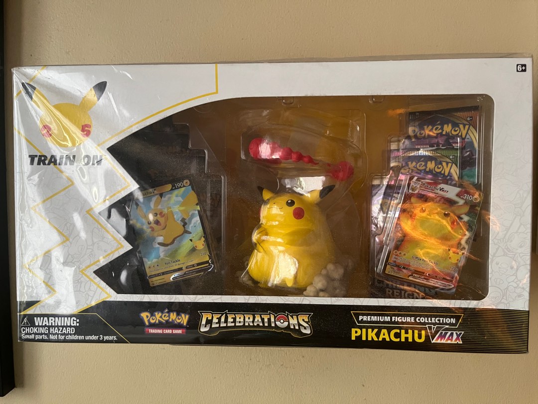 Celebrations Premium Pikachu VMAX Figure Collection Box, Hobbies & Toys ...