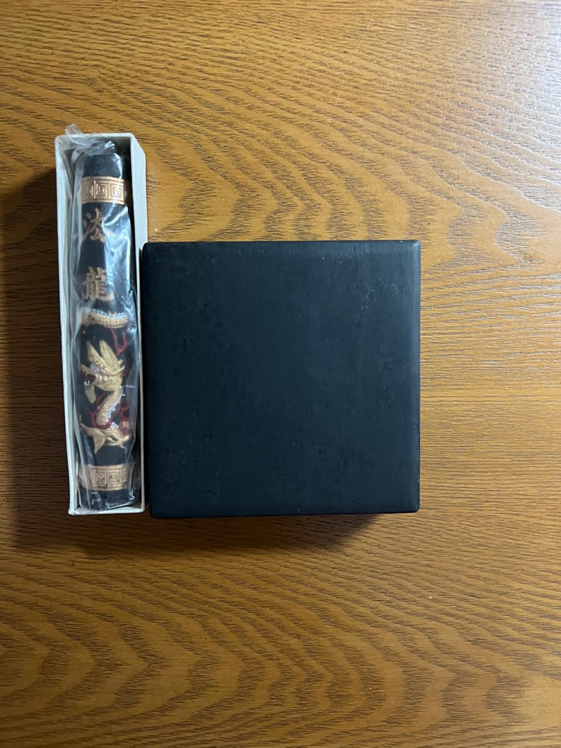 Chinese Calligraphy Ink slab & Dragon ink stick plus calligraphy paper ...