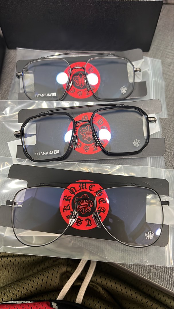 Chrome Heart Titanium Spectacle Frame, Men's Fashion, Watches ...