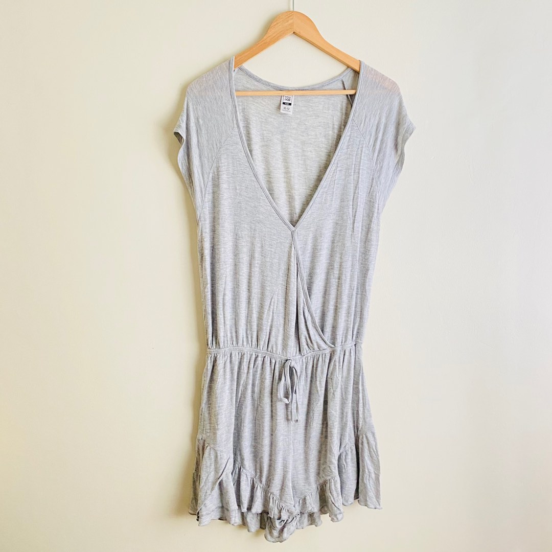 Clothing & Co Lounge Gray Romper, Women's Fashion, Dresses & Sets ...