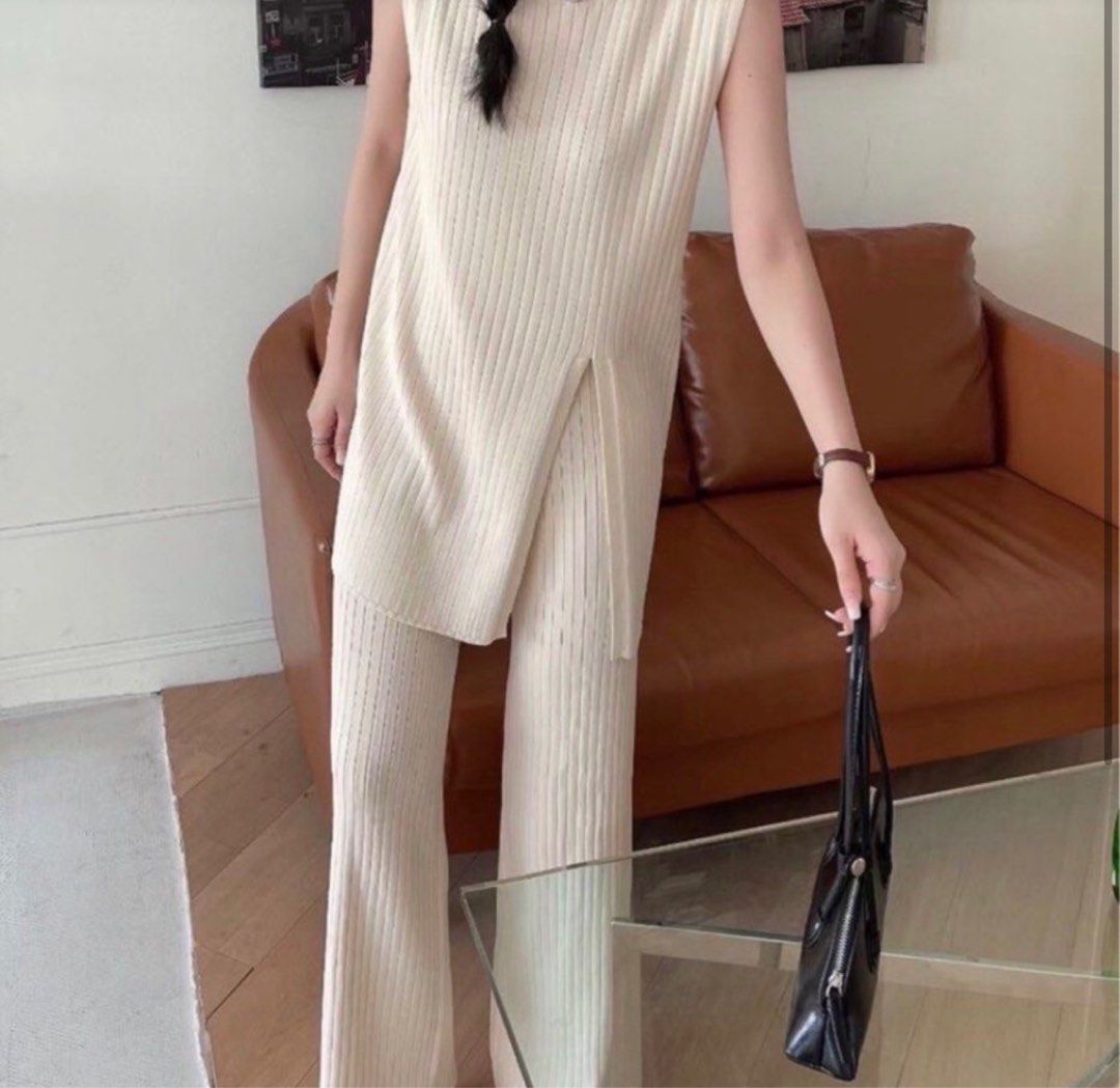 Co ord Rib Knit Set, Women's Fashion, Dresses & Sets, Sets or ...