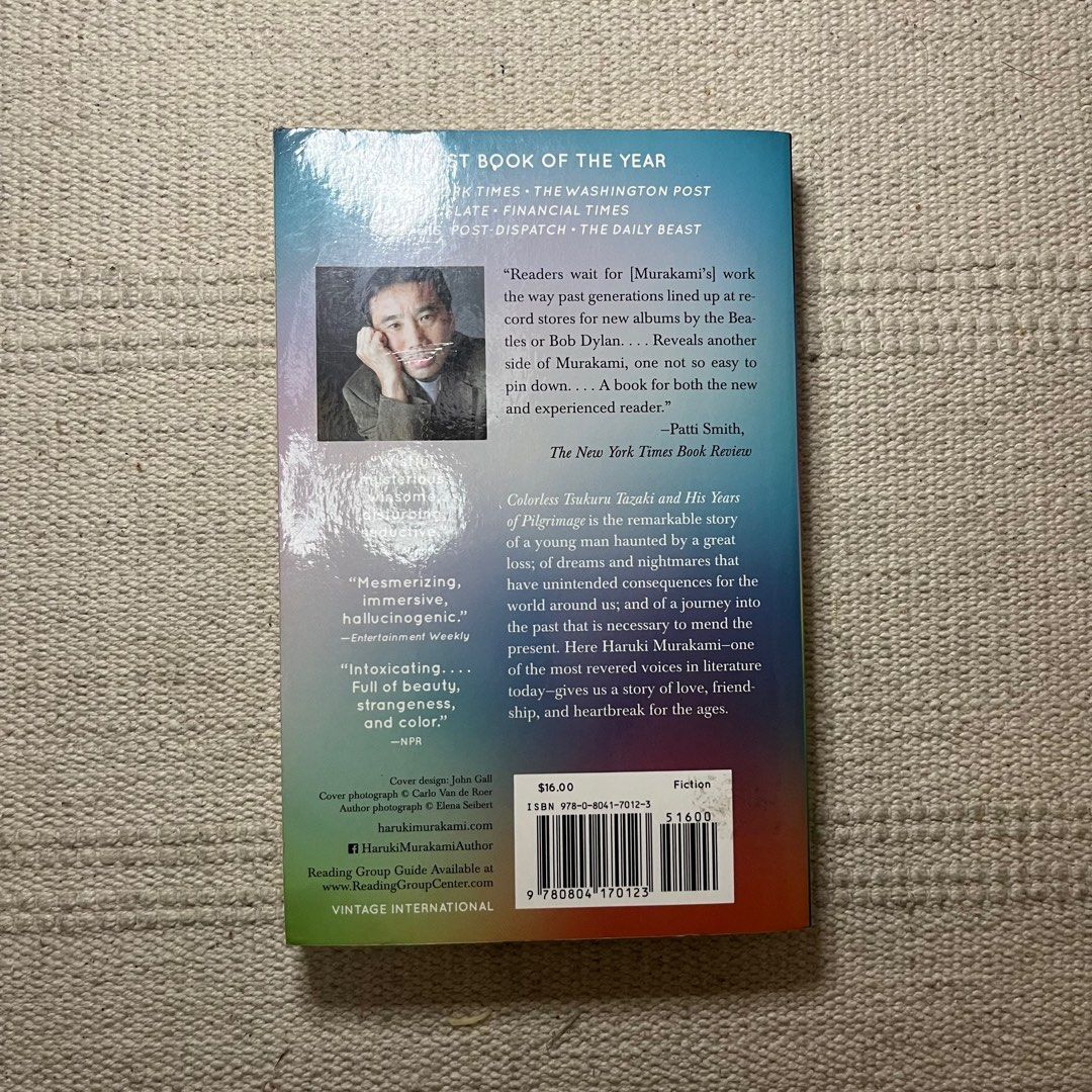 Colorless Tsukuru Tazaki and His Years of Pilgrimage by Haruki Murakami ...