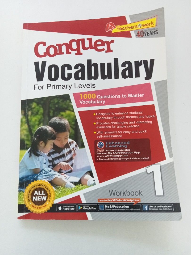 CONQUER Vocabulary (Primary 1), Hobbies & Toys, Books & Magazines ...