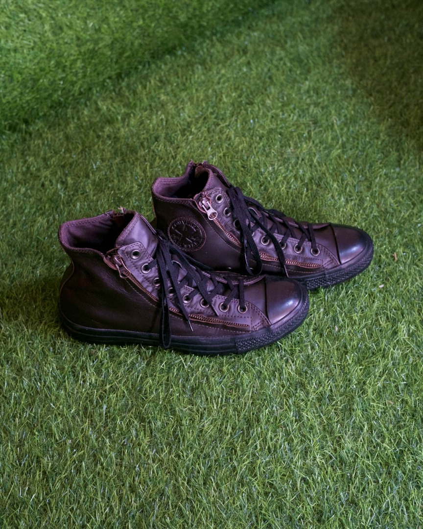 Converse Leather CT Double Zipper (Brown) on Carousell