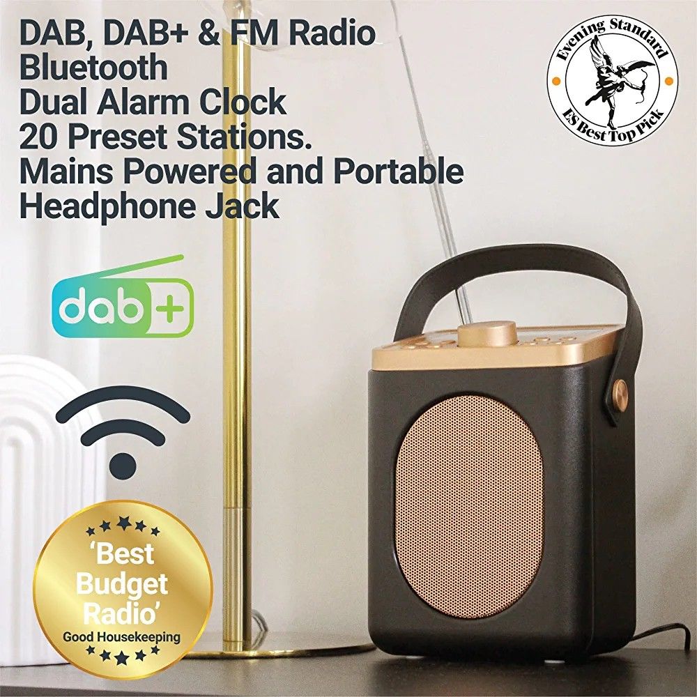 DAB+ Digital and FM Bluetooth radio | Battery Powered Portable DAB ...