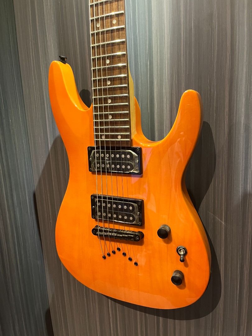 Dean Guitars Vendetta 7 Strings Electric Guitar (Orange), Hobbies ...