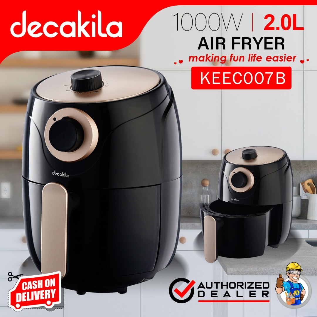DECAKILA Powered by INGCO 2.0L 1000W Multi-Function Non-Stick Air Fryer ...
