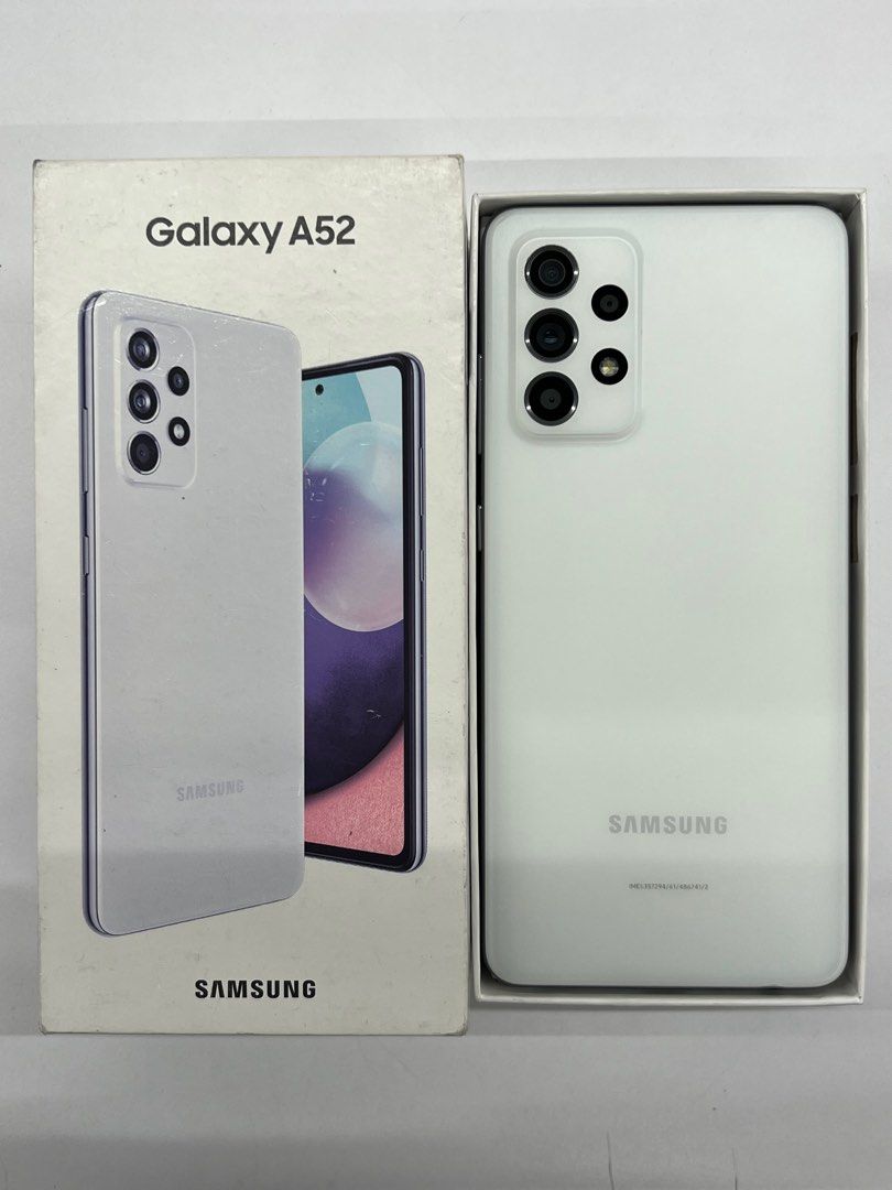 [DEMO SET] SAMSUNG GALAXY A52 WHITE 8GB RAM + 256GB ROM (FULL SET ...