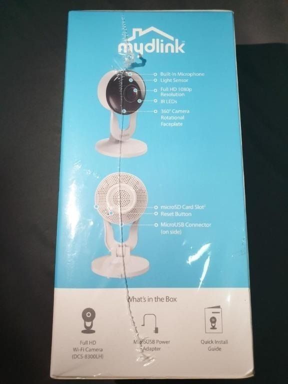 D-Link DCS-8300LH Full HD Wide Angle Wi-Fi Camera, Furniture & Home ...