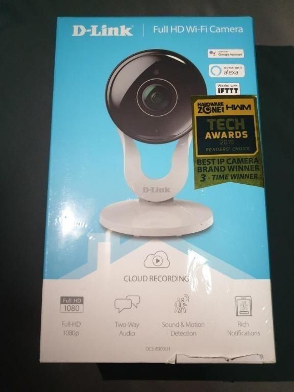 D-Link DCS-8300LH Full HD Wide Angle Wi-Fi Camera, Furniture & Home ...