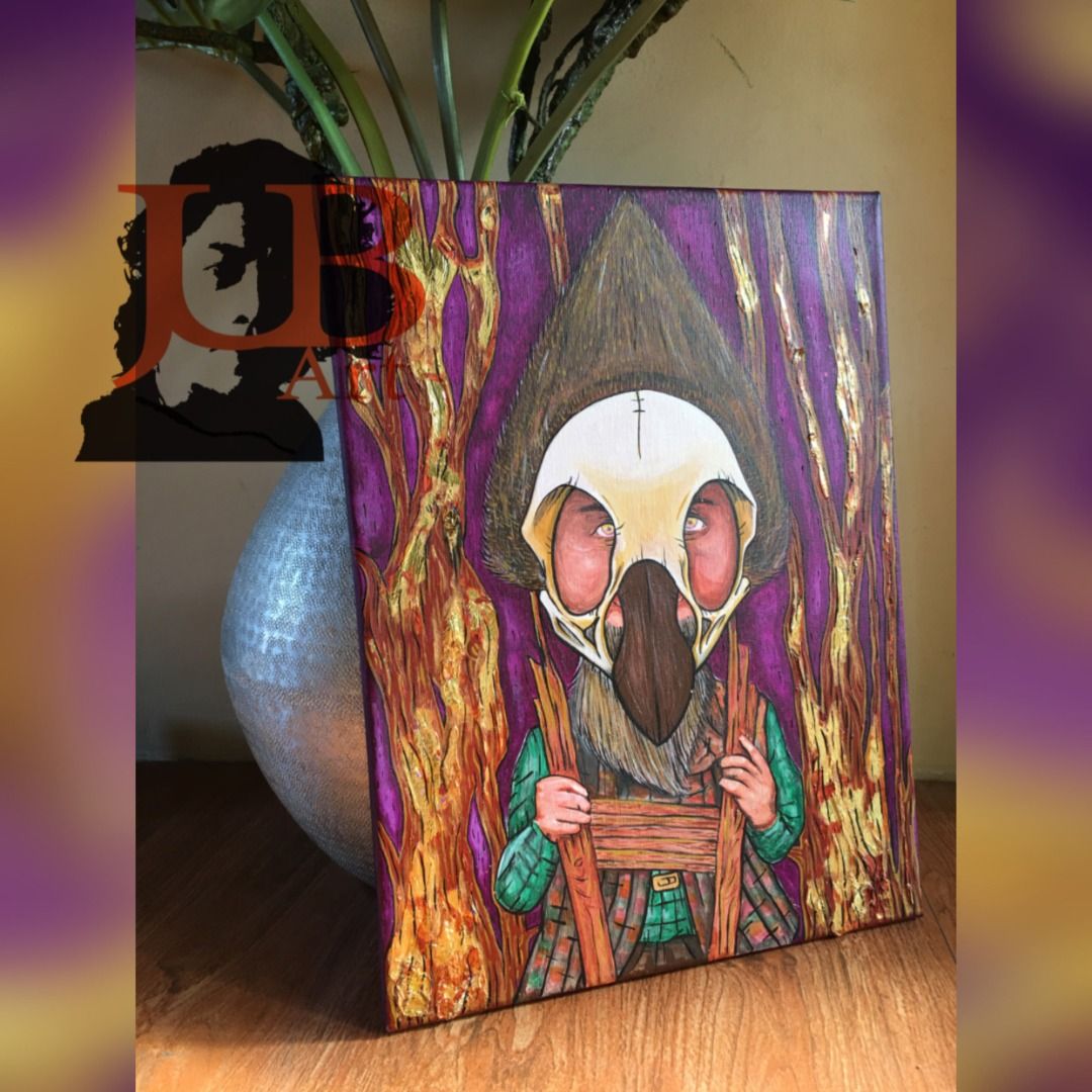 Duwende (Dwarf) Textured Acrylic Painting on Carousell