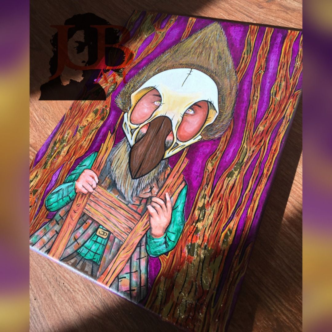 Duwende (Dwarf) Textured Acrylic Painting on Carousell