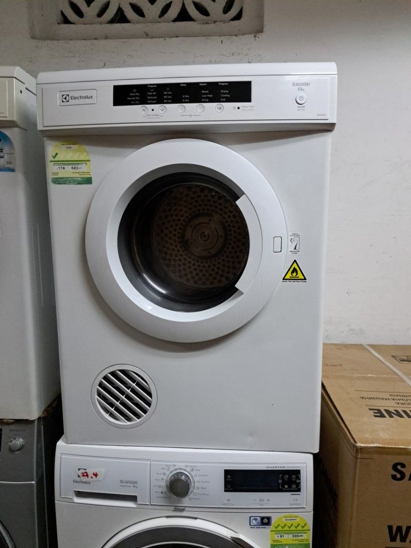 Electrolux 6.5kg sensor Dryer warranty 2months, TV & Home Appliances ...