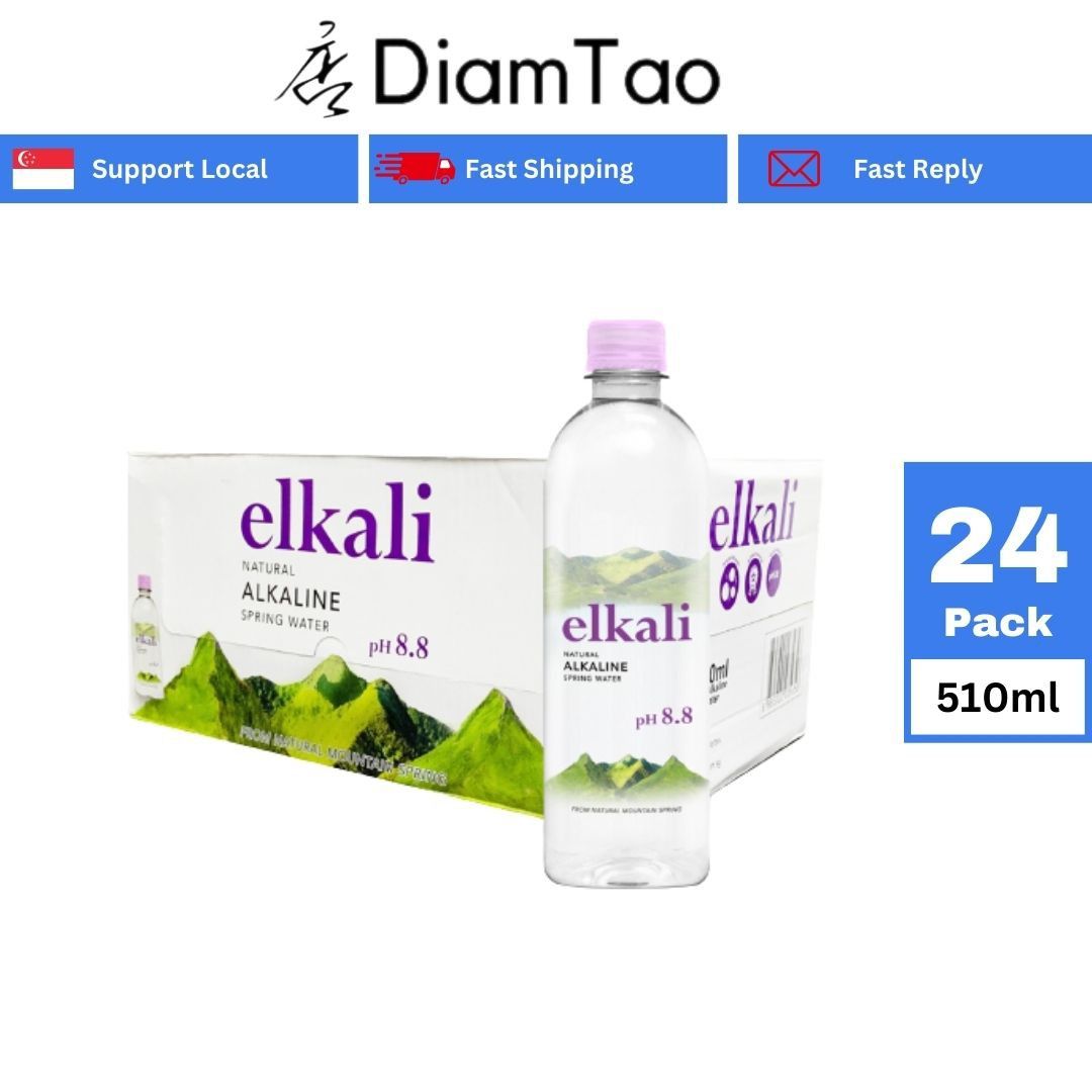 elkali Natural Alkaline Spring Water 24 Bottles x 510ml, Food & Drinks ...