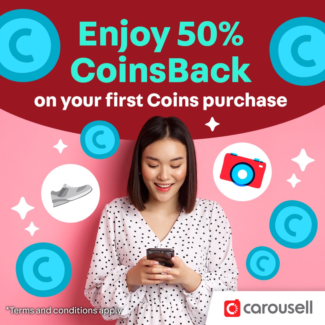 Enjoy 50% CoinsBack on your first Coins purchase, Announcements on ...