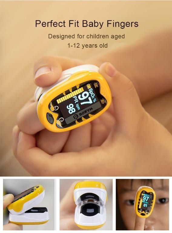 FingerTip Pulse Oximeter for Kids (Designed for the Age of 12 months to ...