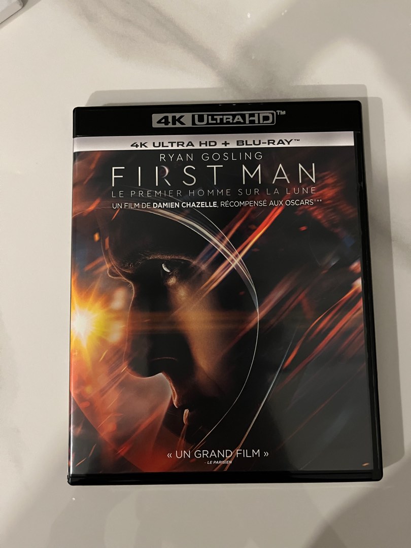First Man 4K Blu Ray + HD Blu Ray (all region), Hobbies & Toys, Music ...