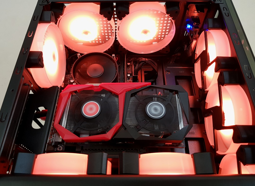 Gaming Rig w/ 6 GB GTX 1660 Super GPU in Vertical Set Up Desktop PC ...
