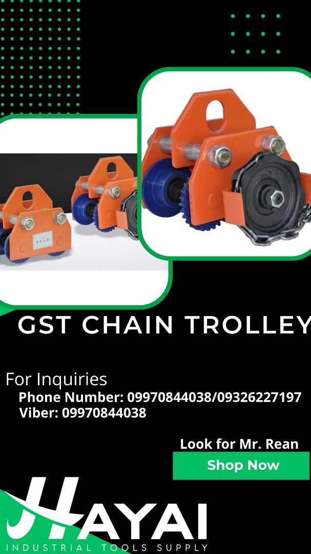 GST Chain Trolley, Commercial & Industrial, Industrial Equipment on ...