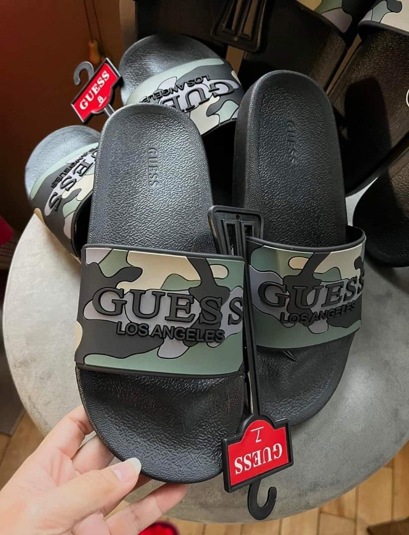 Guess Slides - Mens US7,8,9,10, Men's Fashion, Footwear, Slippers ...