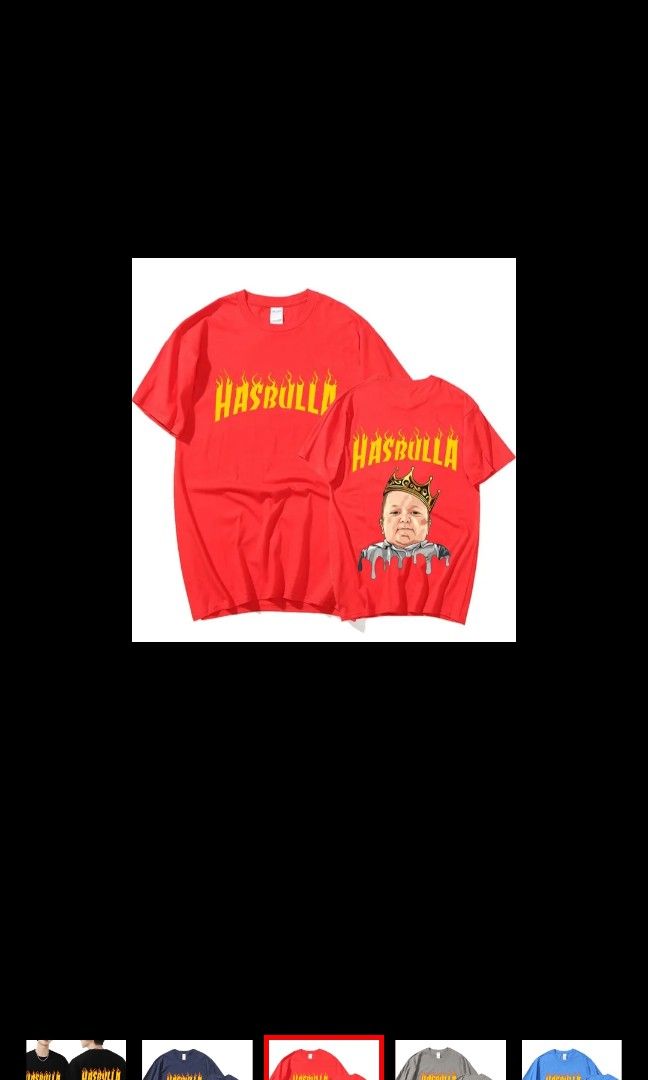 Hasbulla Crown Tee, Men's Fashion, Tops & Sets, Tshirts & Polo Shirts ...