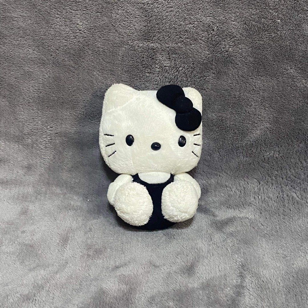 Hello Kitty b&w plush on Carousell
