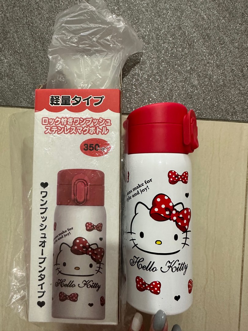 Hello Kitty Thermal Flask (350ml), Furniture & Home Living, Kitchenware & Tableware, Water ...