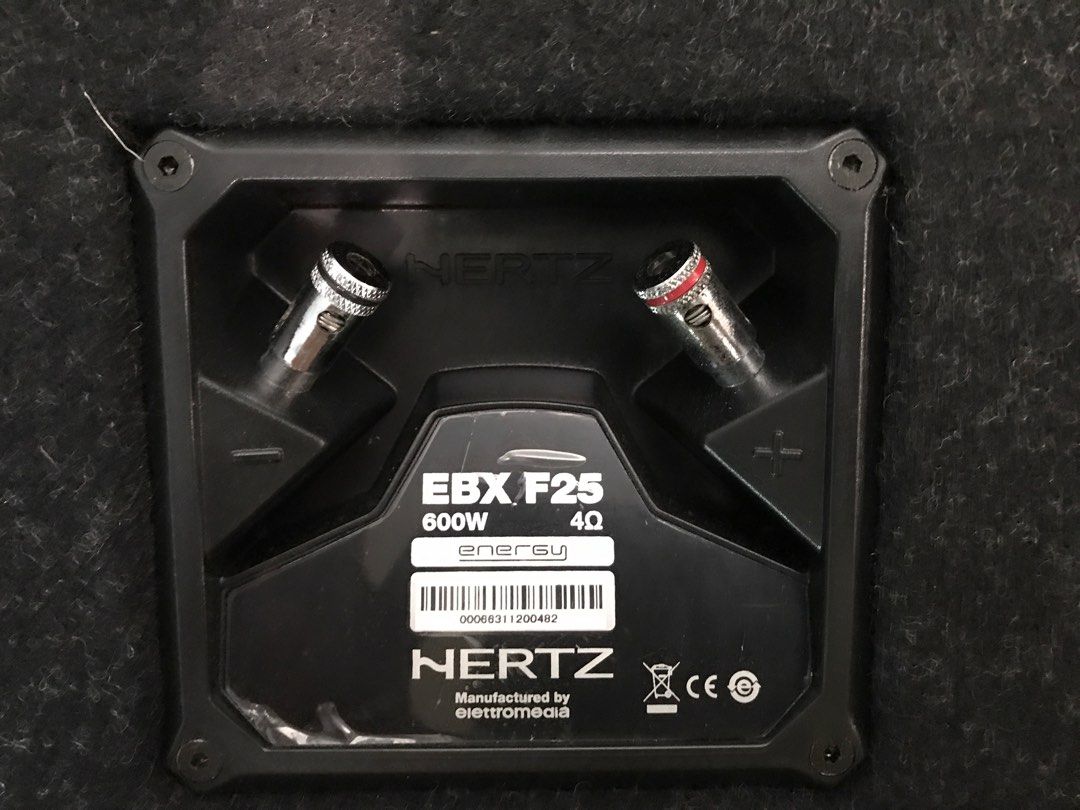 Hertz EBX F25.5 subwoofer 600w 4ohm, Audio, Soundbars, Speakers & Amplifiers on Carousell