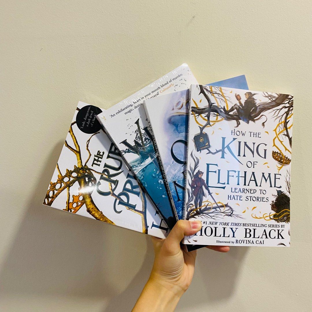 Holly Black four books series - the cruel prince , king of elfhame, queen of nothing, the wicked ...