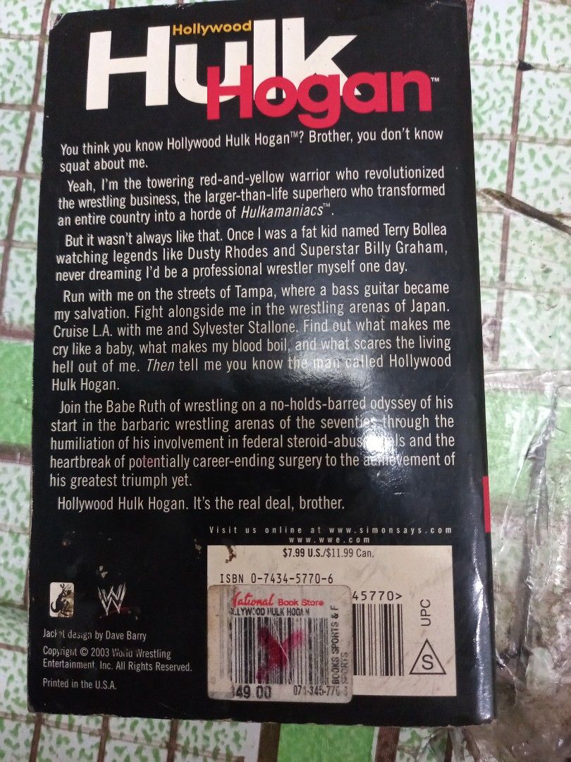 Hollywood Hulk hogan, Hobbies & Toys, Books & Magazines, Fiction & Non ...