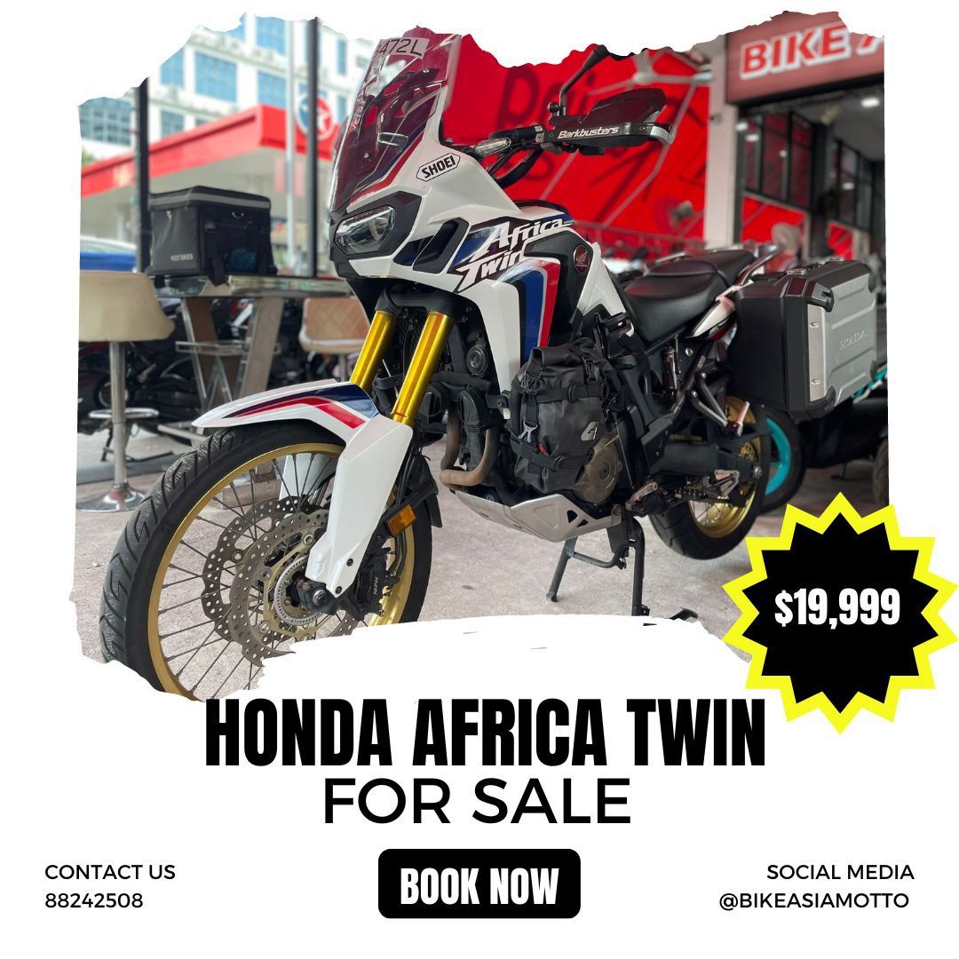 Honda Africa twin, Motorcycles, Motorcycles for Sale, Class 2 on Carousell