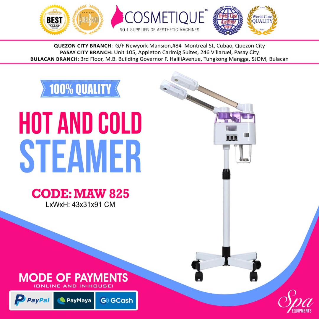 Hot & Cold Facial Steamer Machine 2in1, Beauty & Personal Care, Face ...