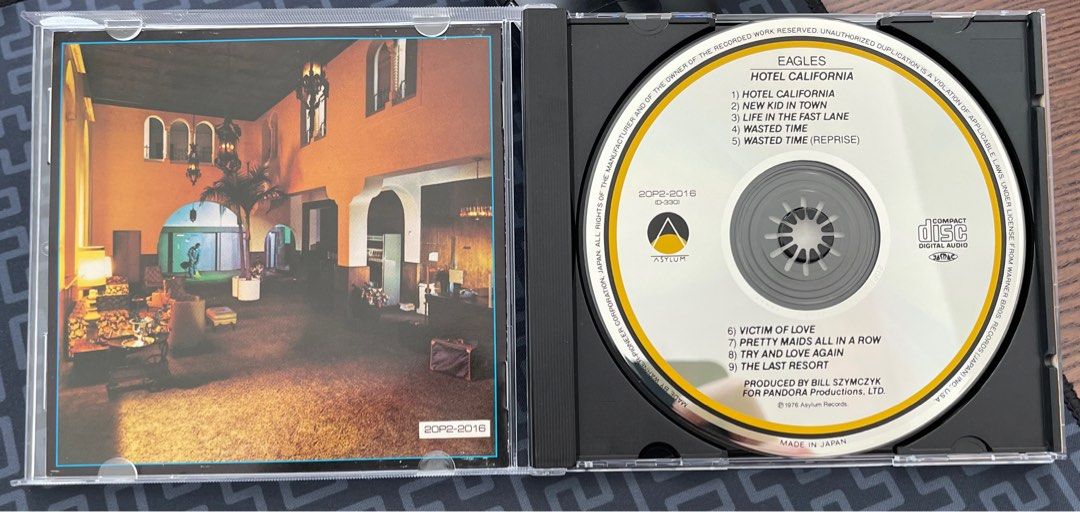 Hotel California - Eagles CD made in Japan 20P2, Hobbies & Toys, Music ...