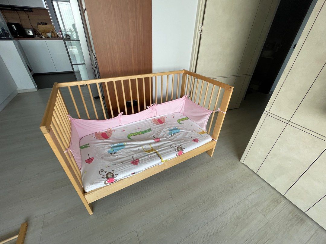 Ikea baby cot measurement 120x60, Babies & Kids, Baby Nursery & Kids ...