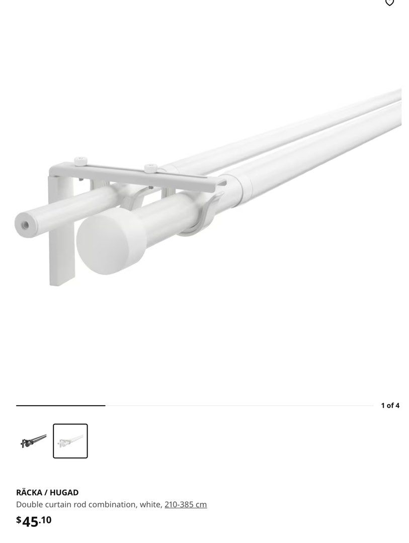 IKEA curtains rods & track rails full set for HDB BTO 4 rooms flat ...