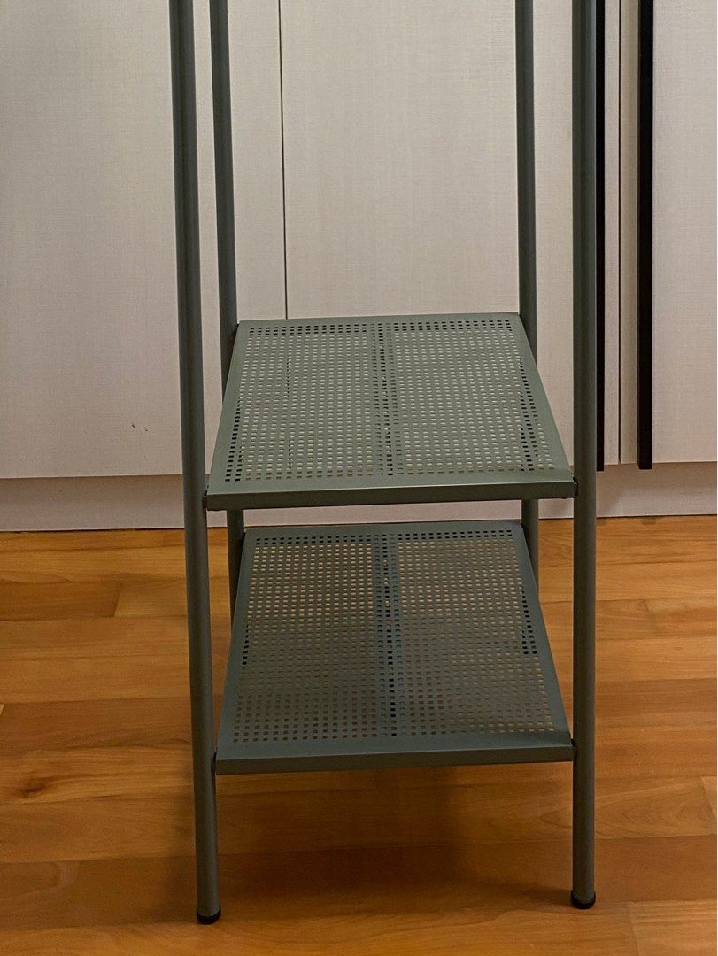 IKEA NIKKEBY Sage Clothes Hanger + Rack, Furniture & Home Living, Furniture, Shelves, Cabinets ...