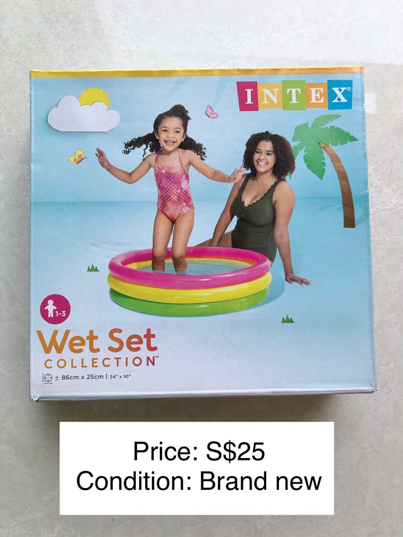 Intex Sunset Baby Pool, Babies & Kids, Infant Playtime on Carousell
