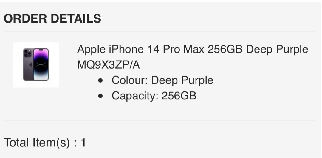 iP 14 PRO MAX 256GB Deep Purple, Mobile Phones & Gadgets, Mobile Phones ...