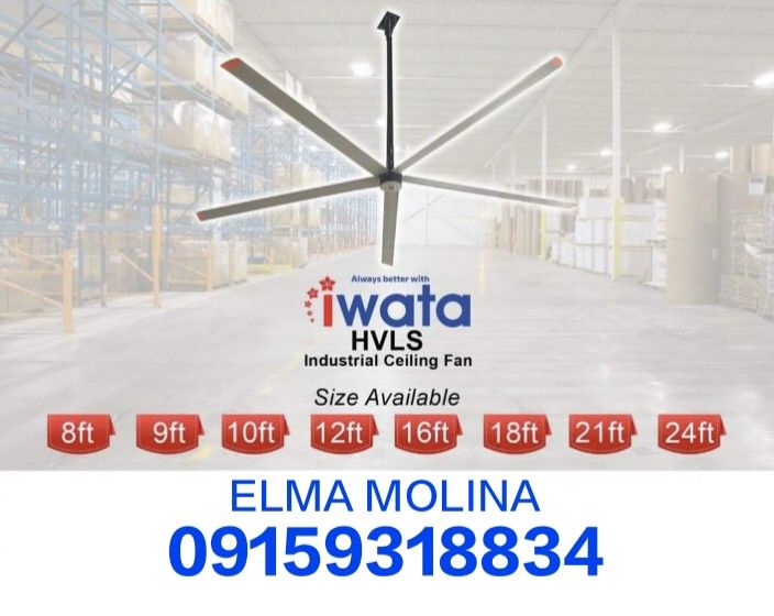 IWATA HVLS INDUSTRIAL CEILING FAN HEAVY DUTY on Carousell