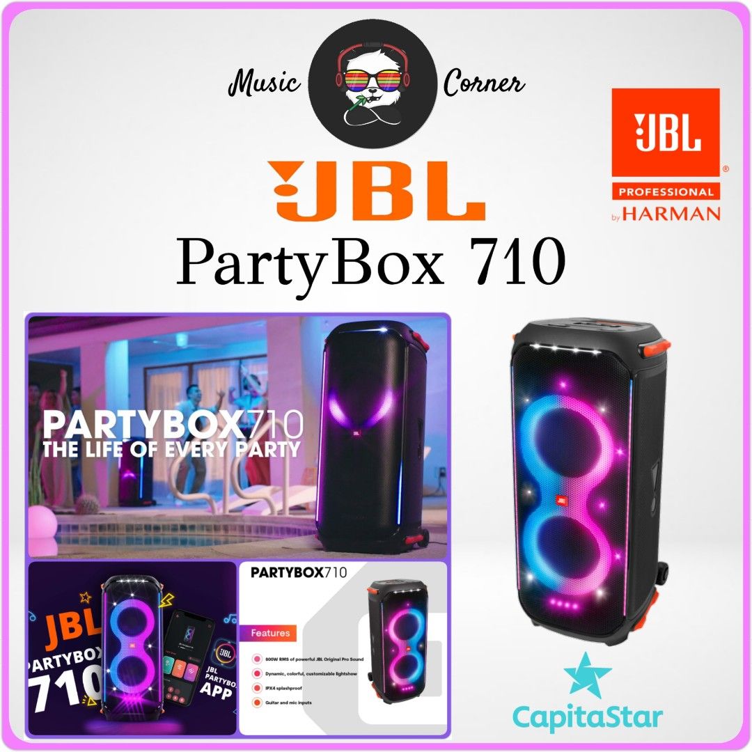 JBL PartyBox 710 800W Wireless Speaker, Audio, Soundbars, Speakers ...