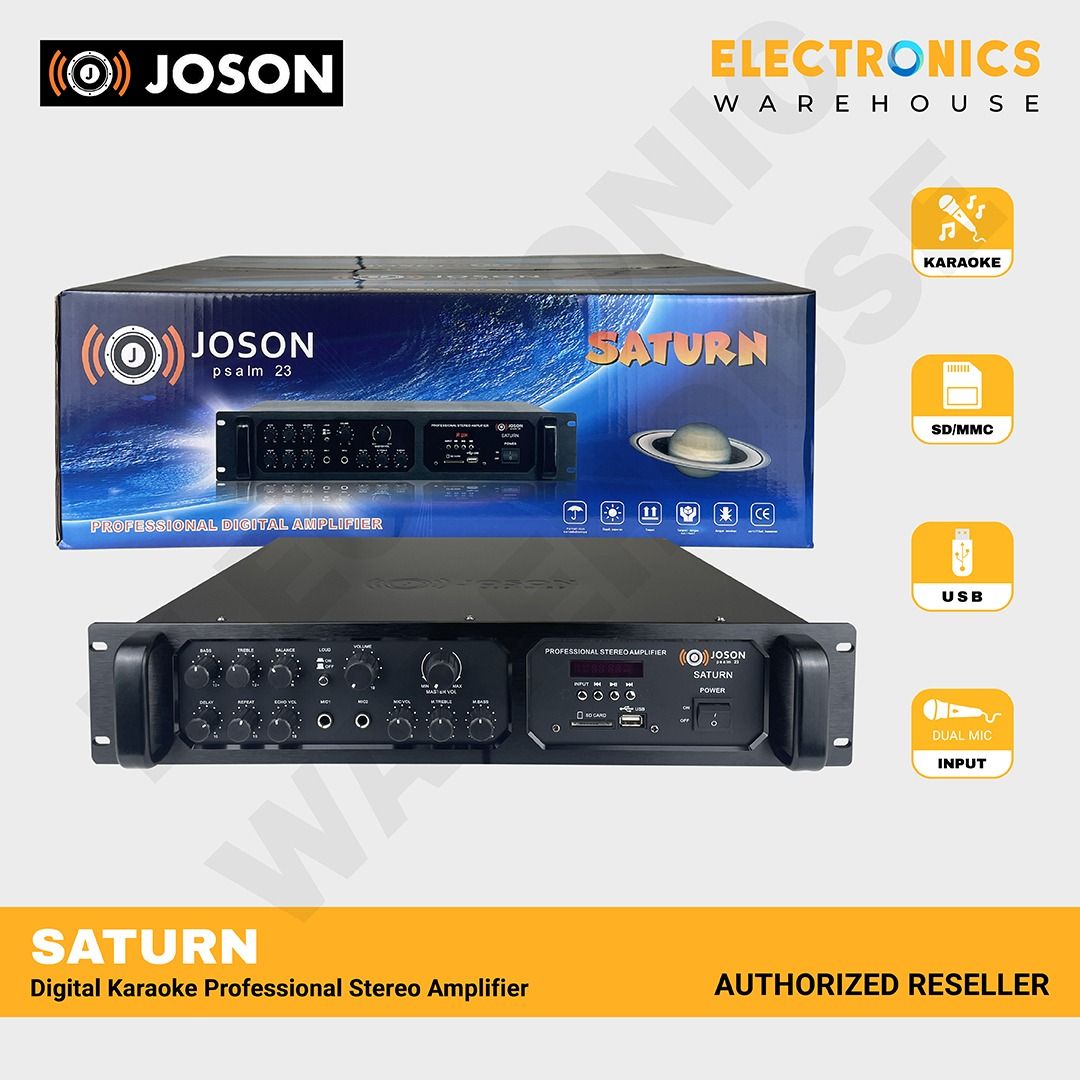Joson SATURN Digital Karaoke Professional Stereo Amplifier, Audio ...