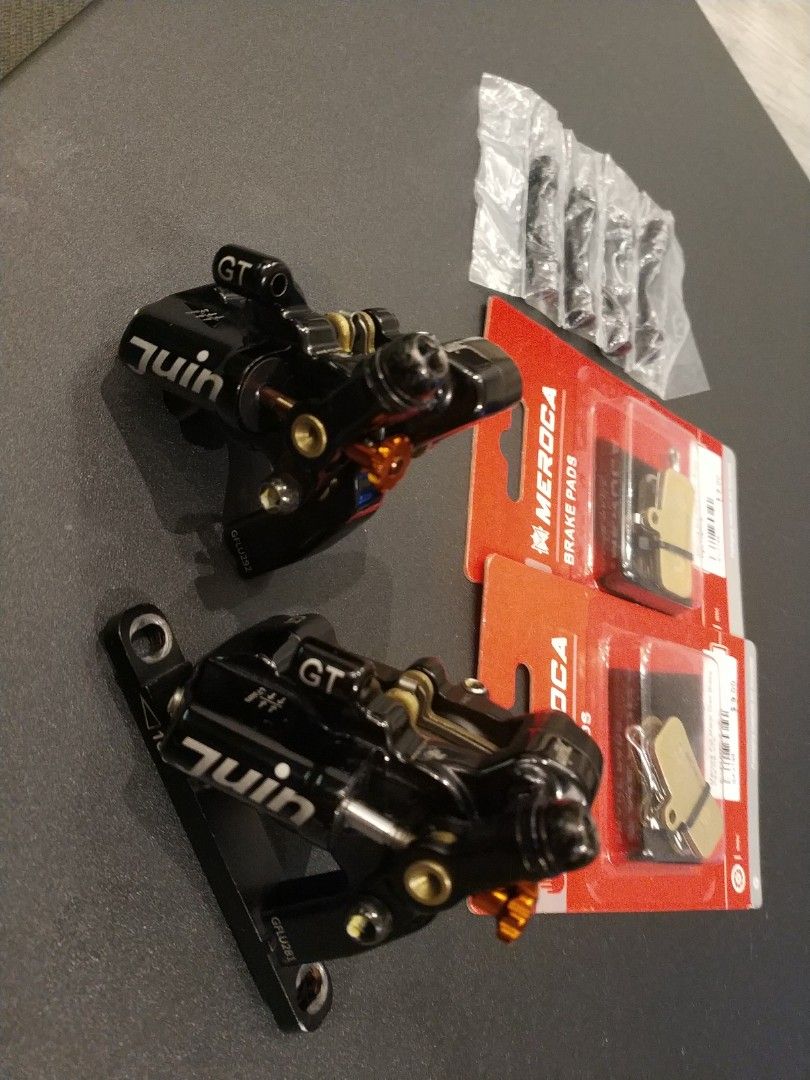 Juin Tech GT 4 Piston Hydraulic Brake Calipers, Sports Equipment ...